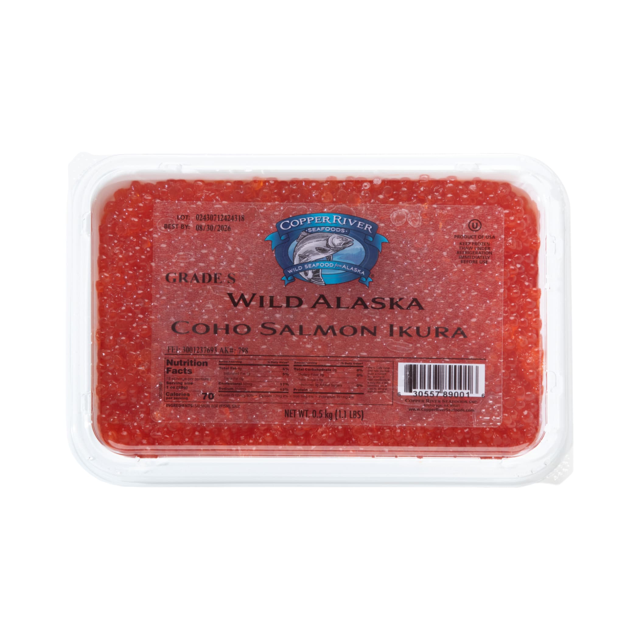 Wild Alaska Coho Salmon Ikura Copper River (Grade 1) – Sturgeon Caviar USA