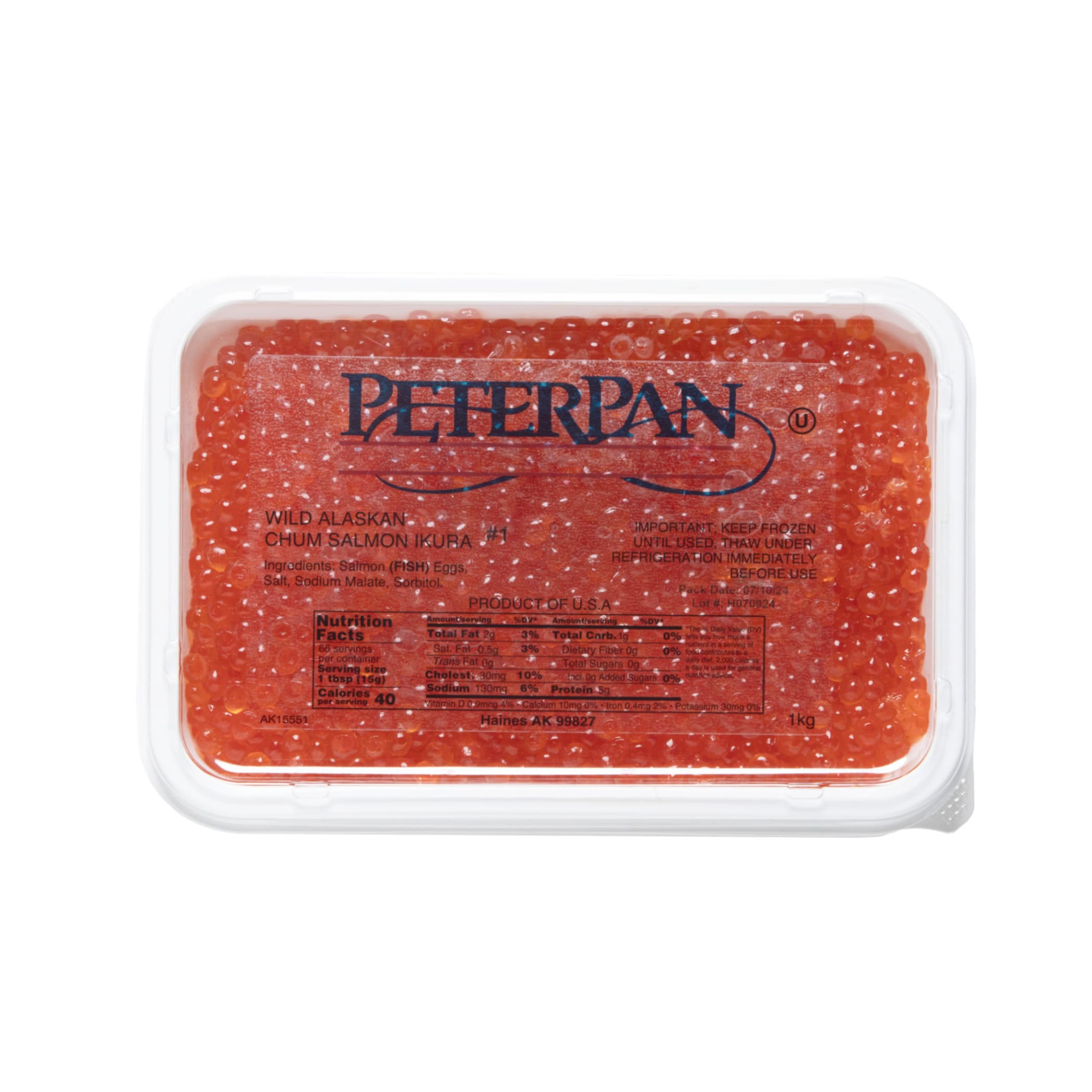 Wild Alaskan Chum Salmon Ikura Peter Pan (Grade 1) – Sturgeon Caviar USA