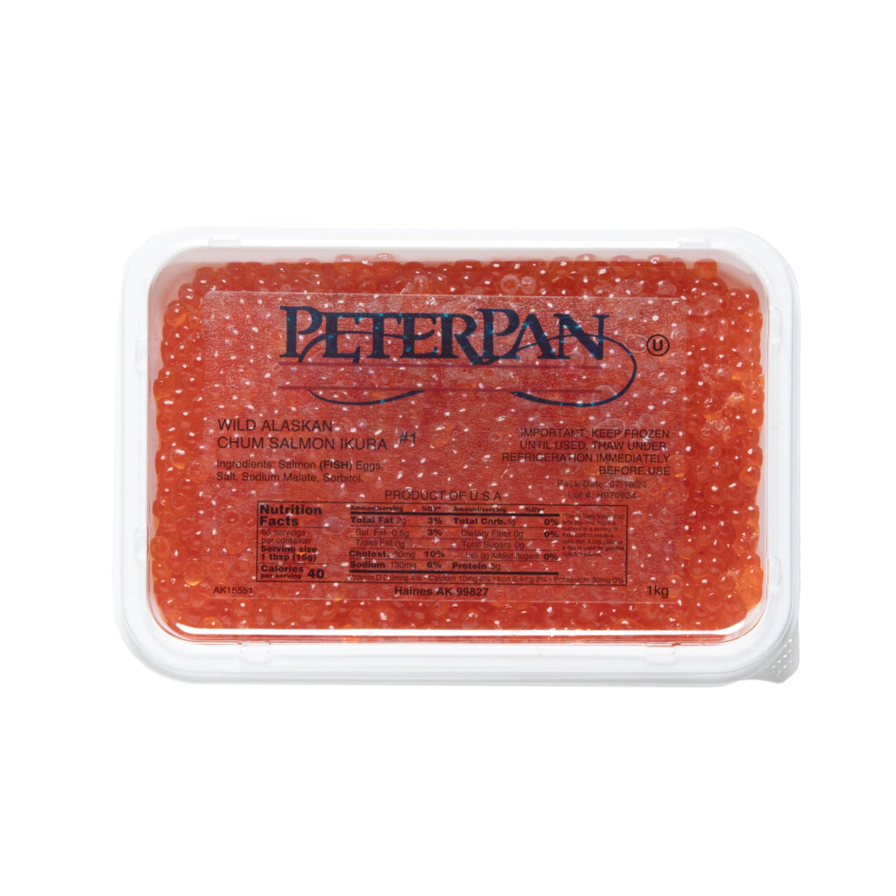 Wild Alaskan Chum Salmon Ikura Peter Pan (Grade 1) – Sturgeon Caviar USA